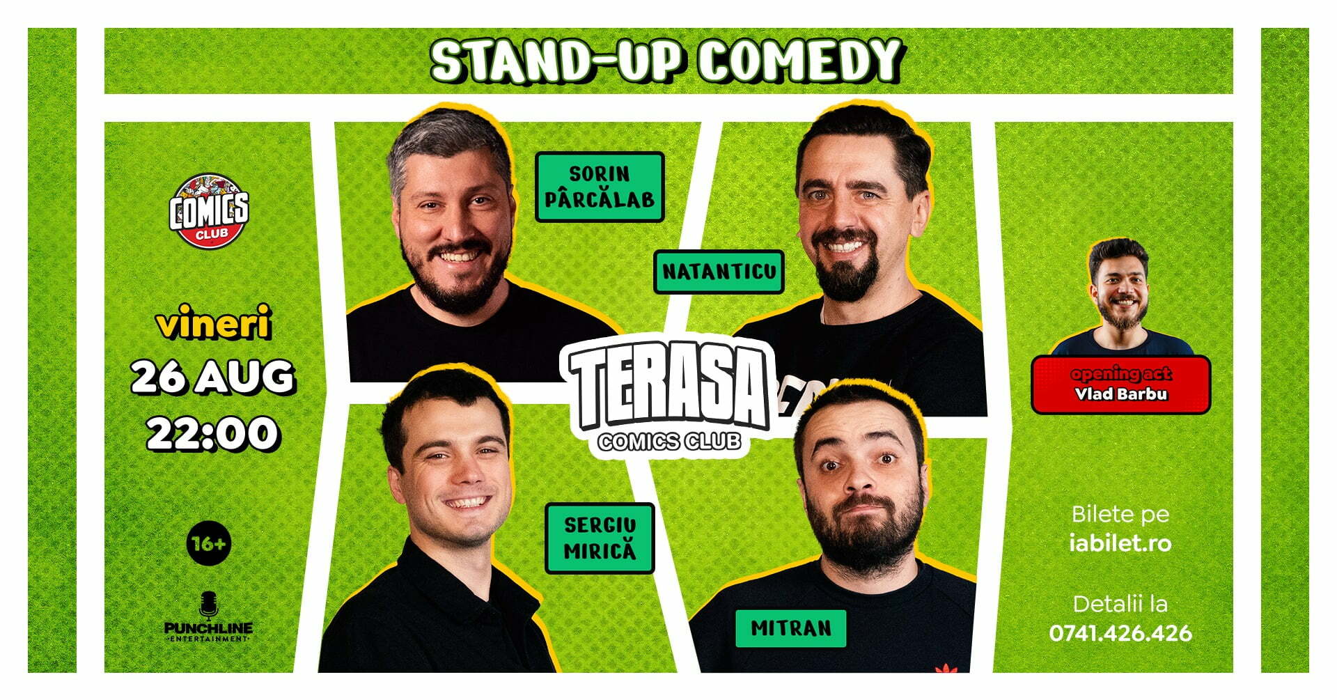 SHOW 2: Stand-up comedy cu Sorin, Natanticu, Mirică & Mitran pe terasa ...