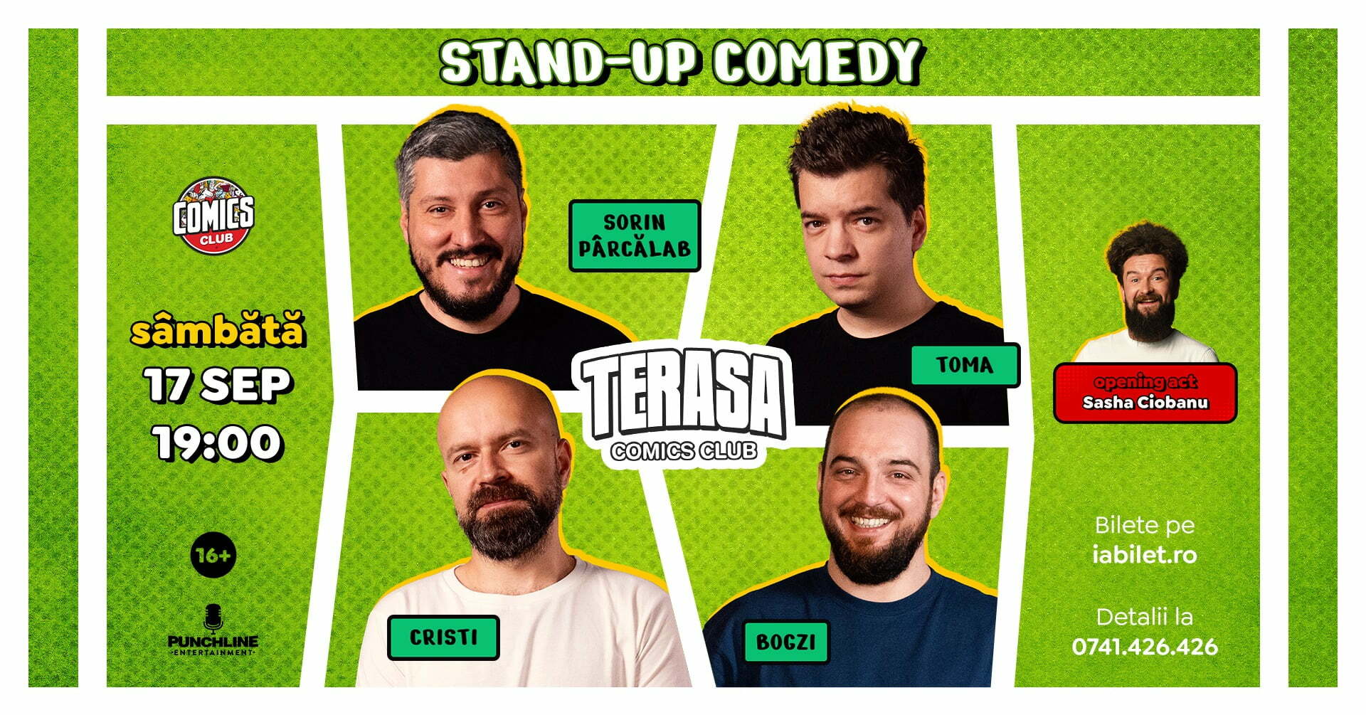 SHOW 1: Stand-up comedy cu Cristi, Toma, Sorin & Mitran pe terasa ...