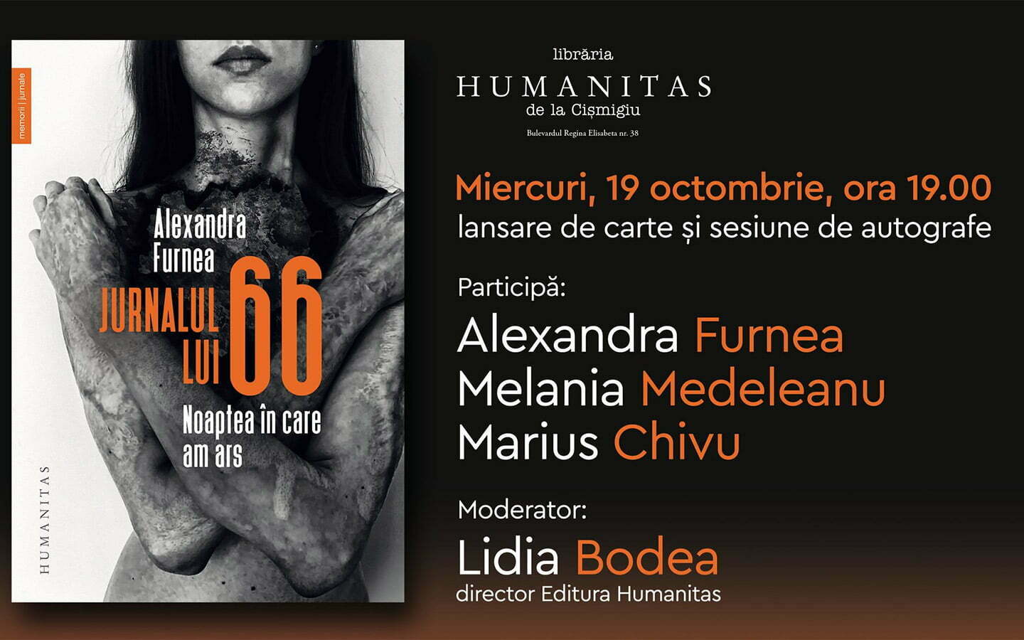 „Jurnalul lui 66“ – Alexandra Furnea în dialog cu Melania Medeleanu ...