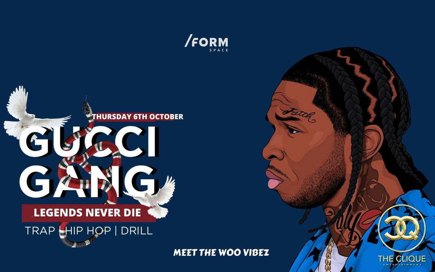 Gucci Gang /• Hip-hop •Trap • Drill •/ FORM Space • Zile și Nopți