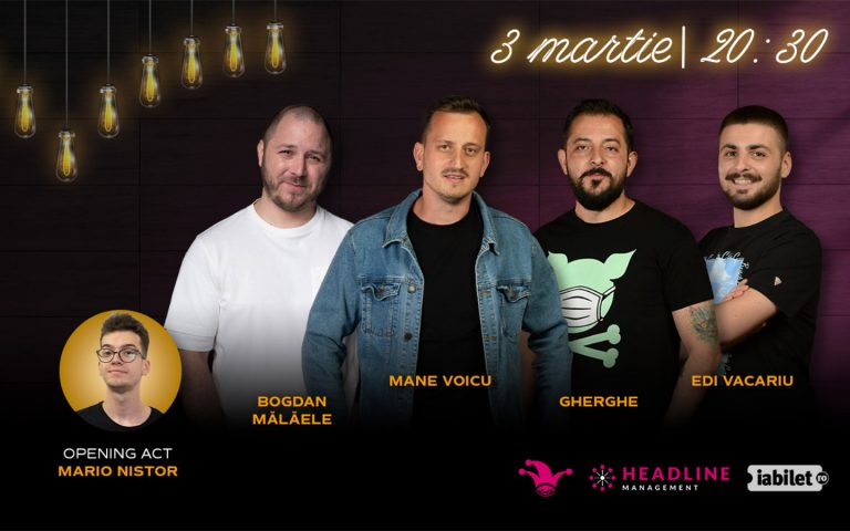 Stand-up comedy cu Gabriel Gherghe, Mane Voicu, Bogdan Mălăele și Edi ...