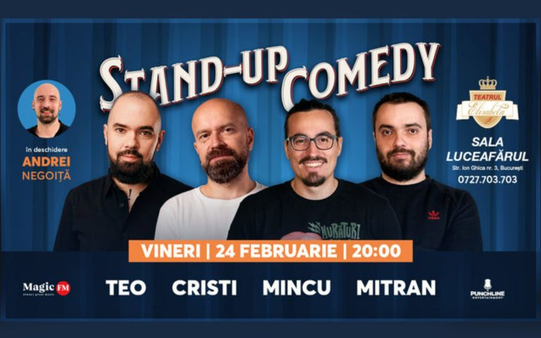 Stand-up comedy cu Teo, Popesco, Mincu și Mitran @ Sala Luceafărul ...
