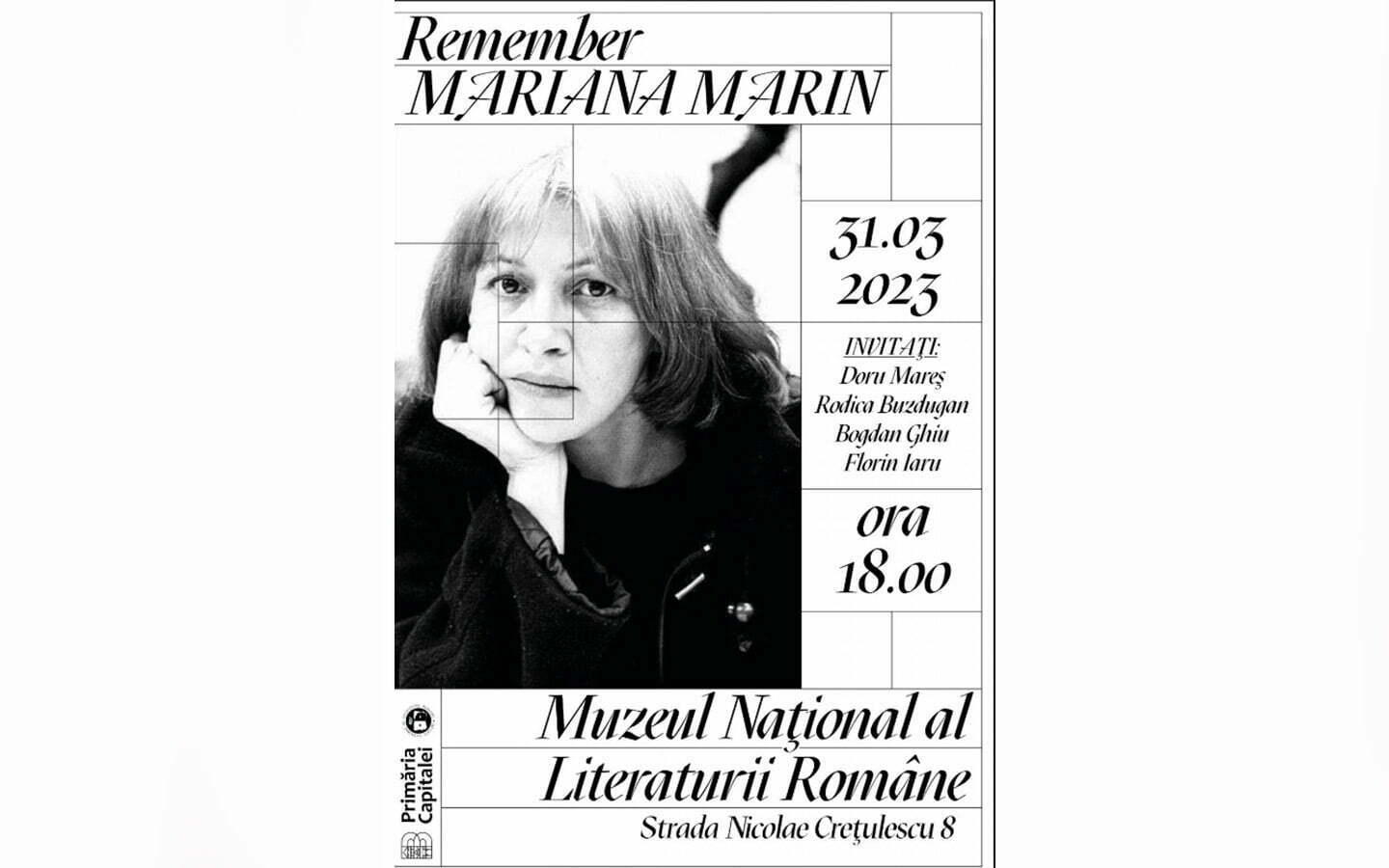 Remember Mariana Marin @ MNLR • Zile și Nopți