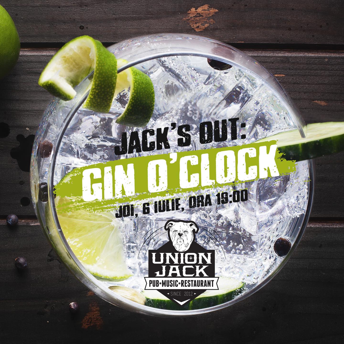 Gin O'Clock @ Union Jack • Zile și Nopți