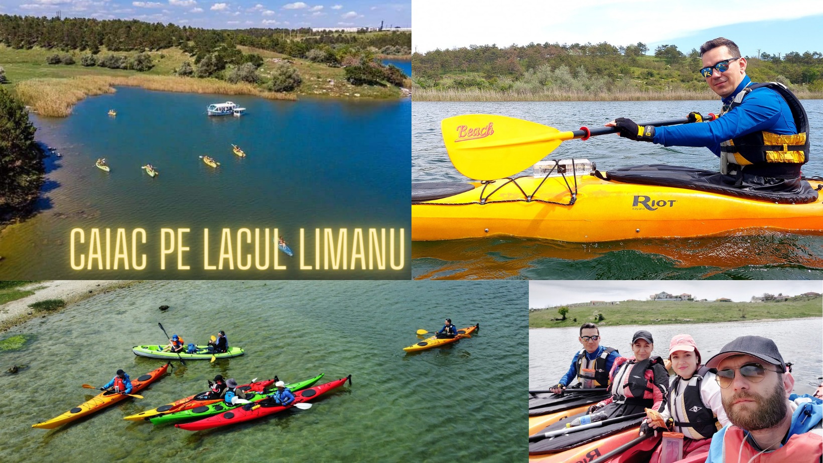 Plimbare cu caiacul @ Lacul Limanu • Zile și Nopți