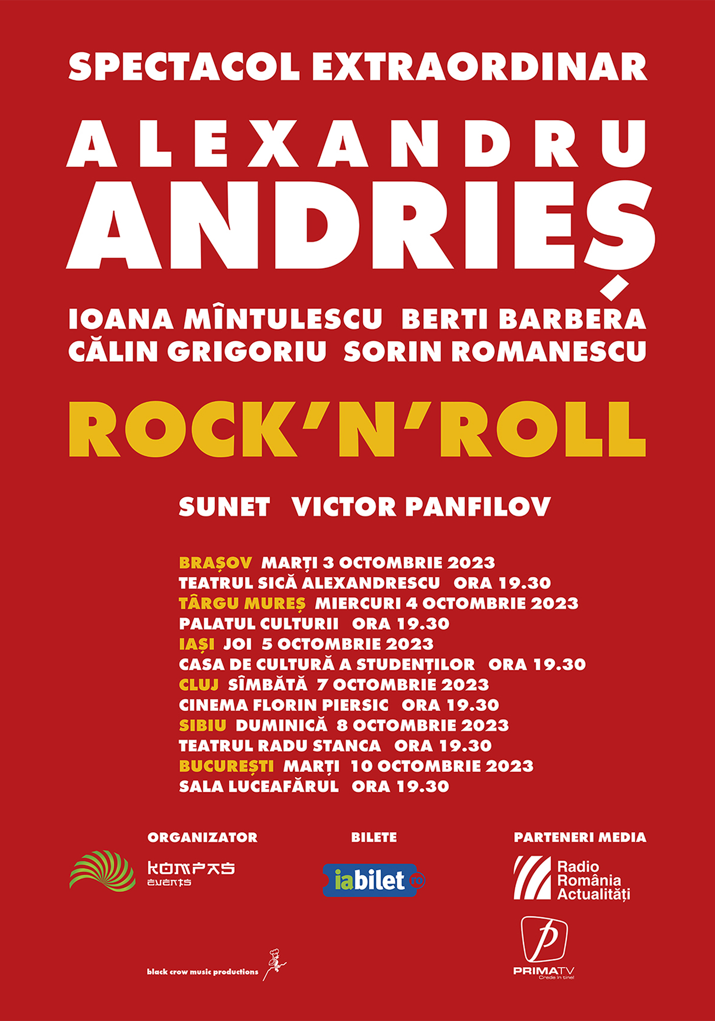 LIVE | ALEXANDRU ANDRIEŞ prezintă turneul „ROCK’N’ROLL”! • Evenimente ...