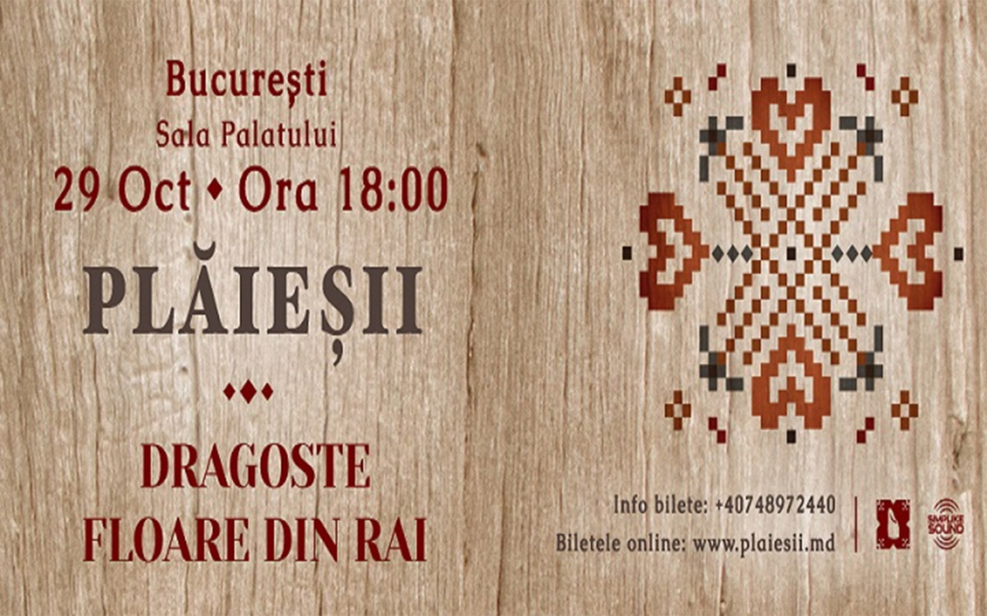Plăieșii - Dragoste floare din rai @ Sala Palatului • Zile și Nopți