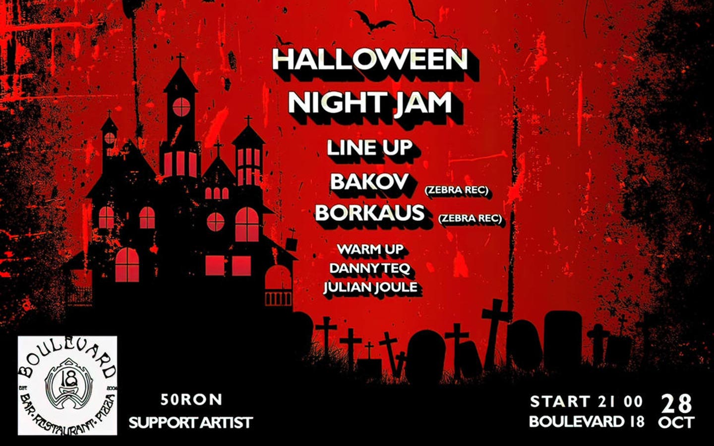Halloween Night Jam @ Boulevard18 • Zile și Nopți