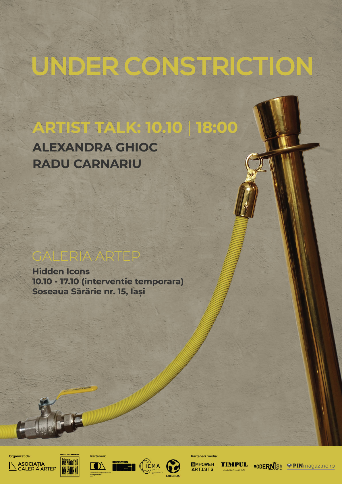 Hidden Icons cu Alexandra Ghioc, în cadrul expoziției „Under ...