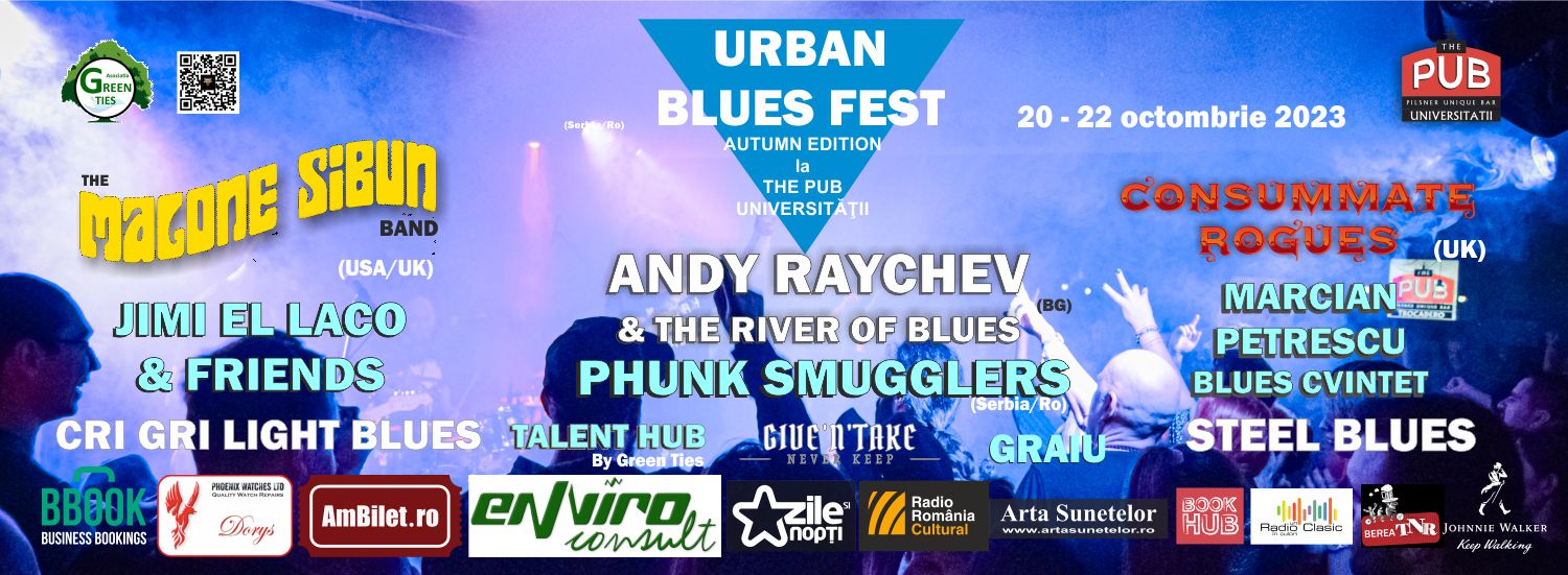 Urban Blues Fest #4 - Autumn edition - 20-22 octombrie 2023! • Festival ...