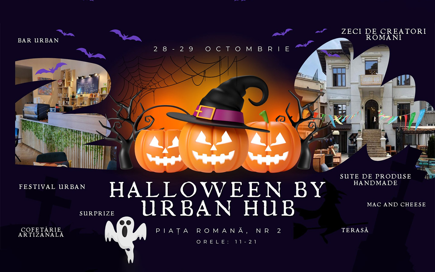 Urban Hub se Transformă în Casa Groazei @ Urban Hub • Zile și Nopți
