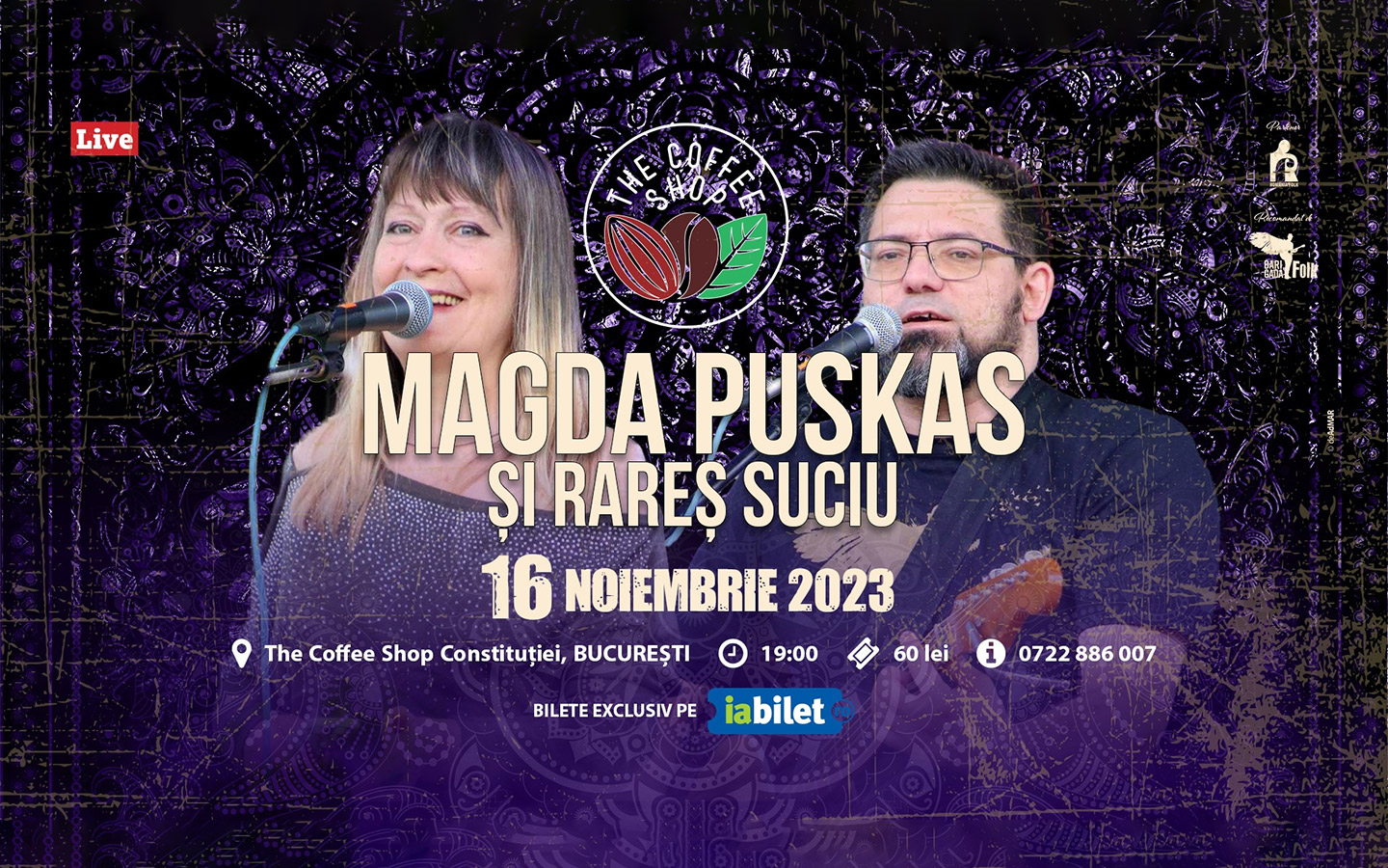 Magda Puskas și Rareș Suciu @ The Coffee Shop Constituției • Zile și Nopți