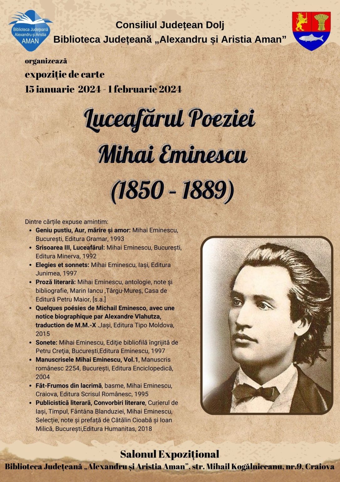 Luceafărul Poeziei @ Biblioteca Judeteana Craiova • Zile și Nopți