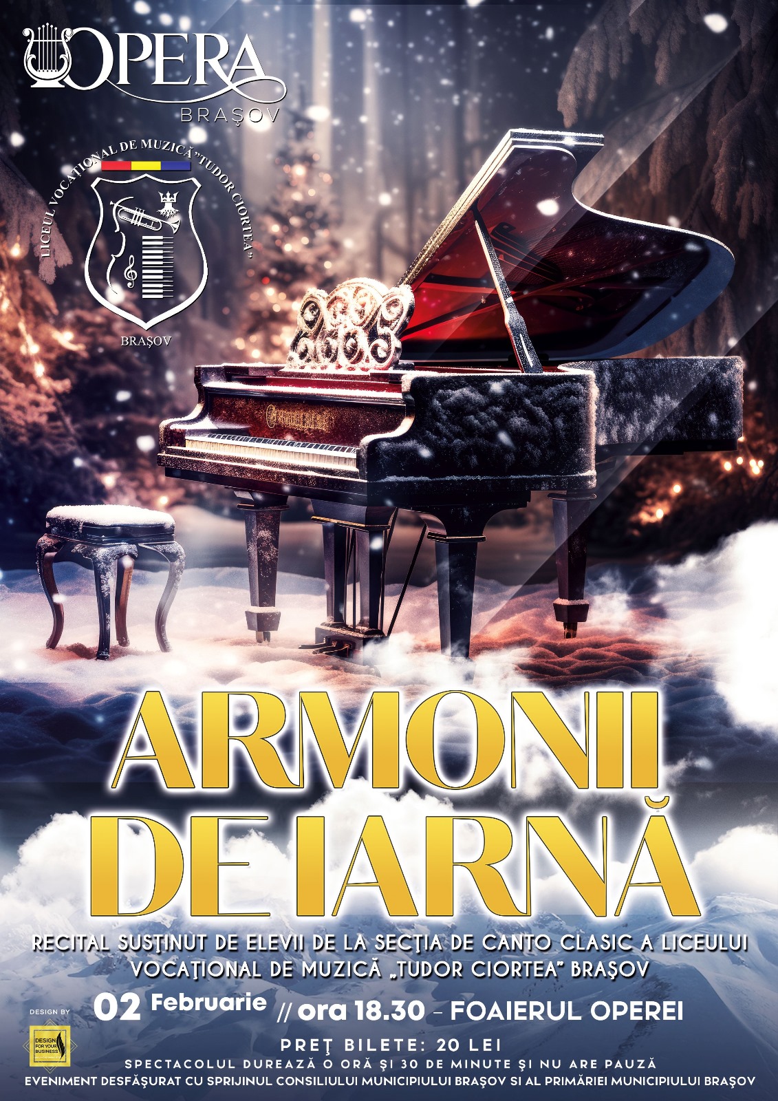 „Armonii de iarnă”, recitalul elevilor de la Liceul de Muzică, la Opera ...