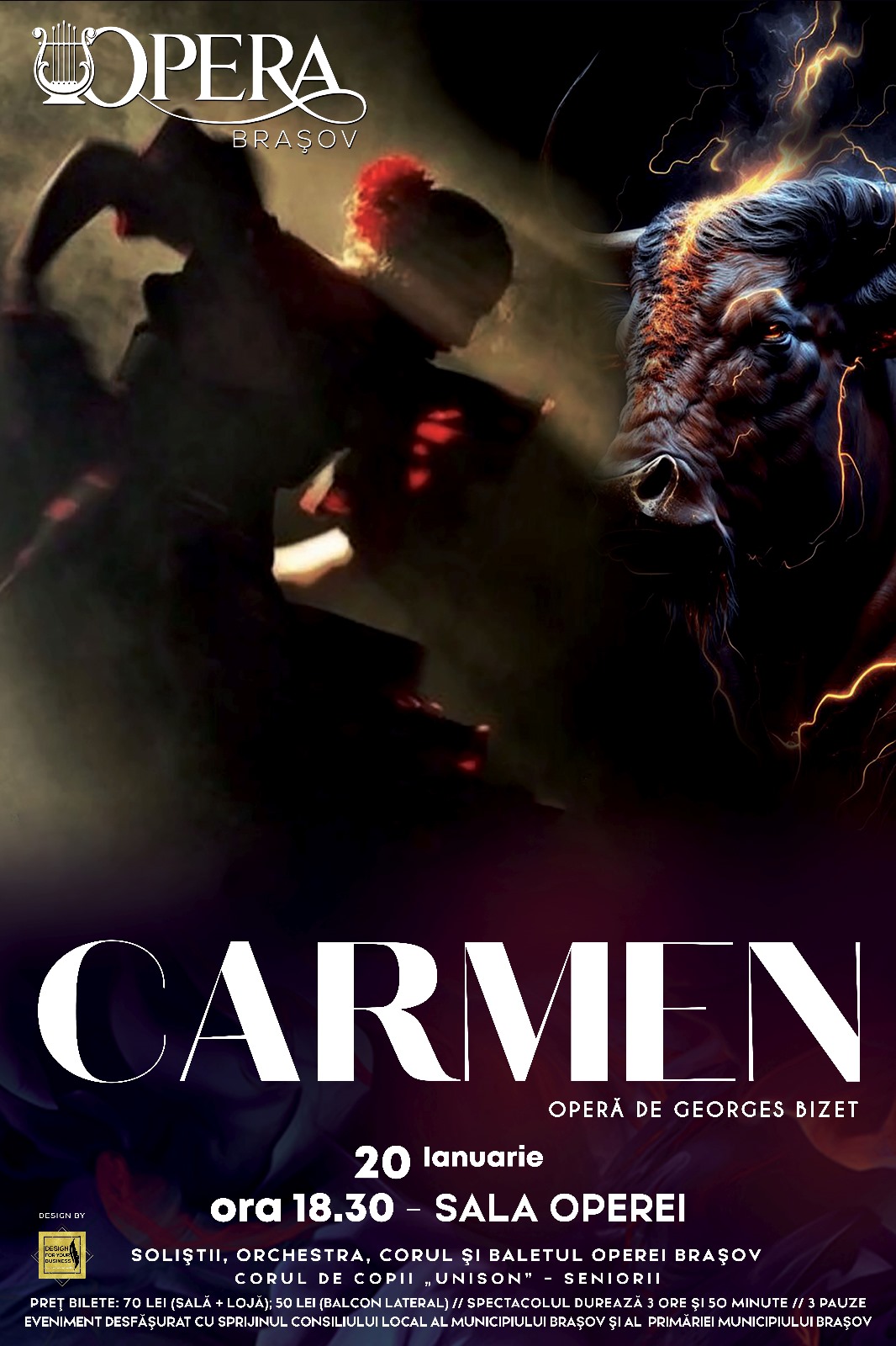 „Carmen”, una dintre premierele recente, pe scena Operei Brașov ...