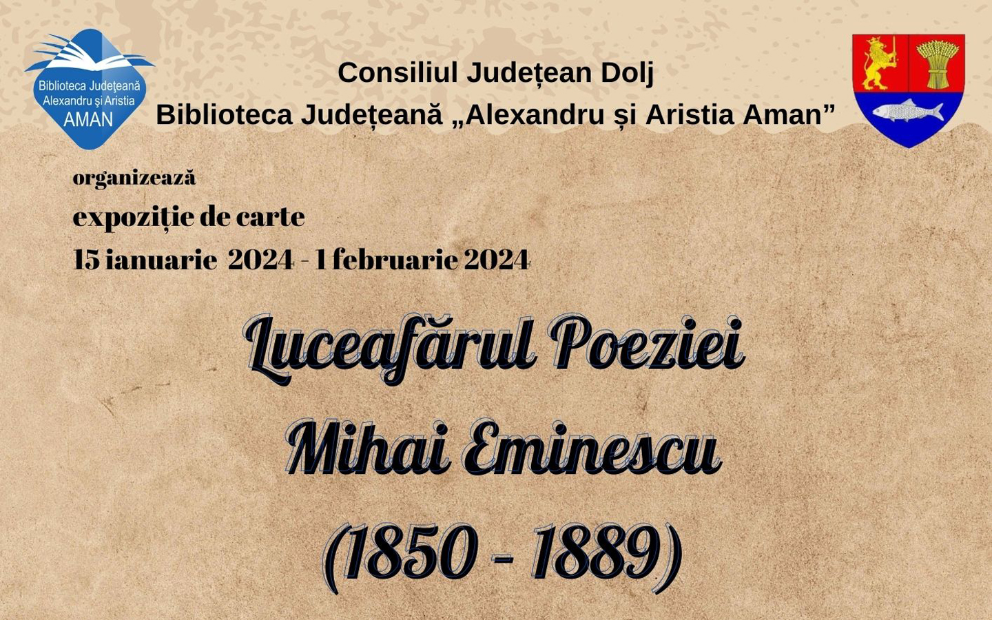 Luceafărul Poeziei @ Biblioteca Judeteana Craiova • Zile și Nopți