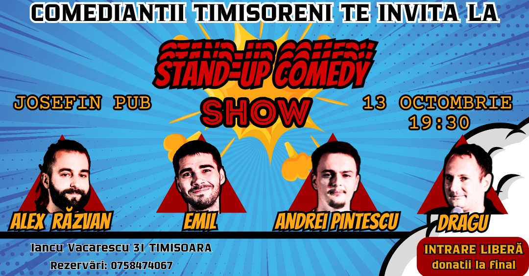 Stand-Up Comedy Show @ Josefin Pub • Zile și Nopți