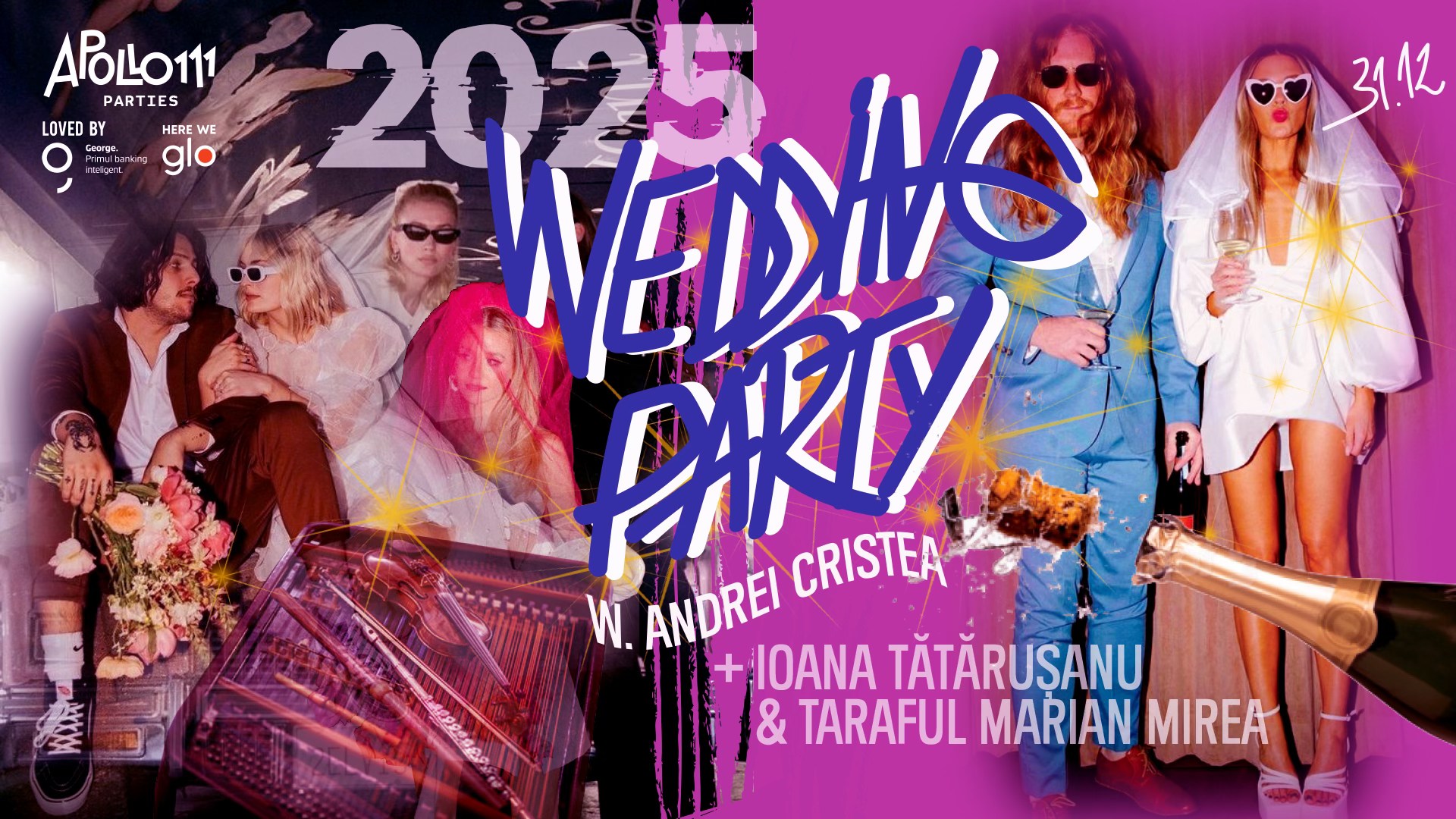 Wedding Party – Revelion 2025 @ Apollo111 Barul & Terasa • Zile și Nopți