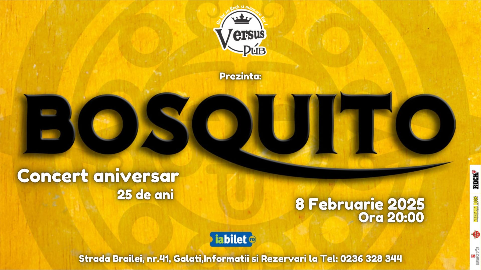 Bosquito - 25 de ani @ Versus PUB • Zile și Nopți