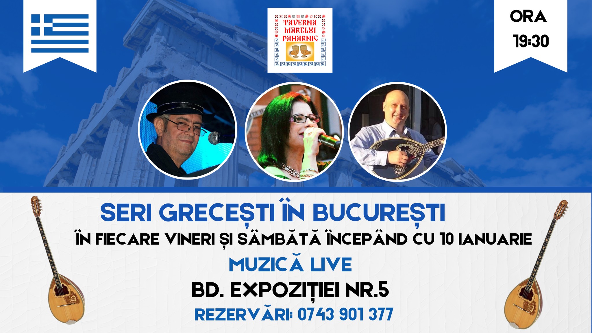 Seară Grecească @ Taverna Marelui Paharnic • Zile și Nopți