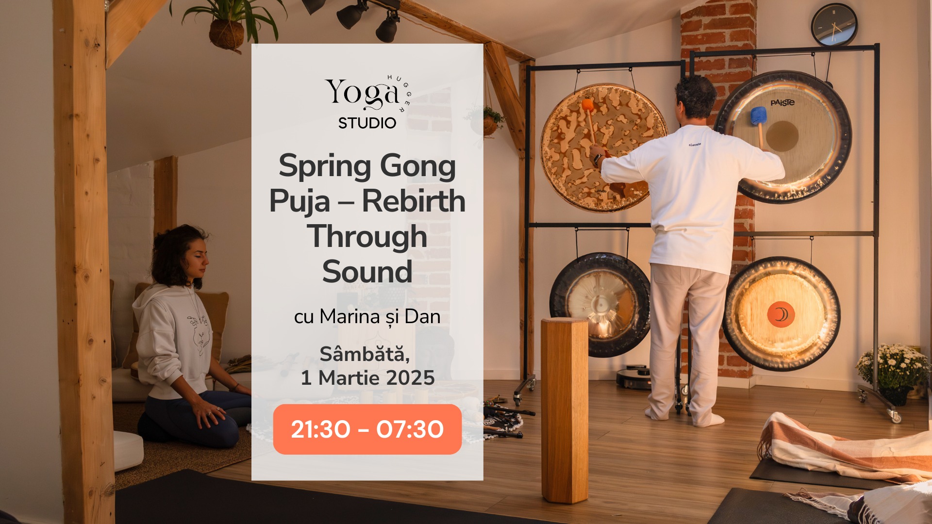 Spring Gong Puja – Rebirth Through Sound @ Yoga Hugger Studio • Zile și ...