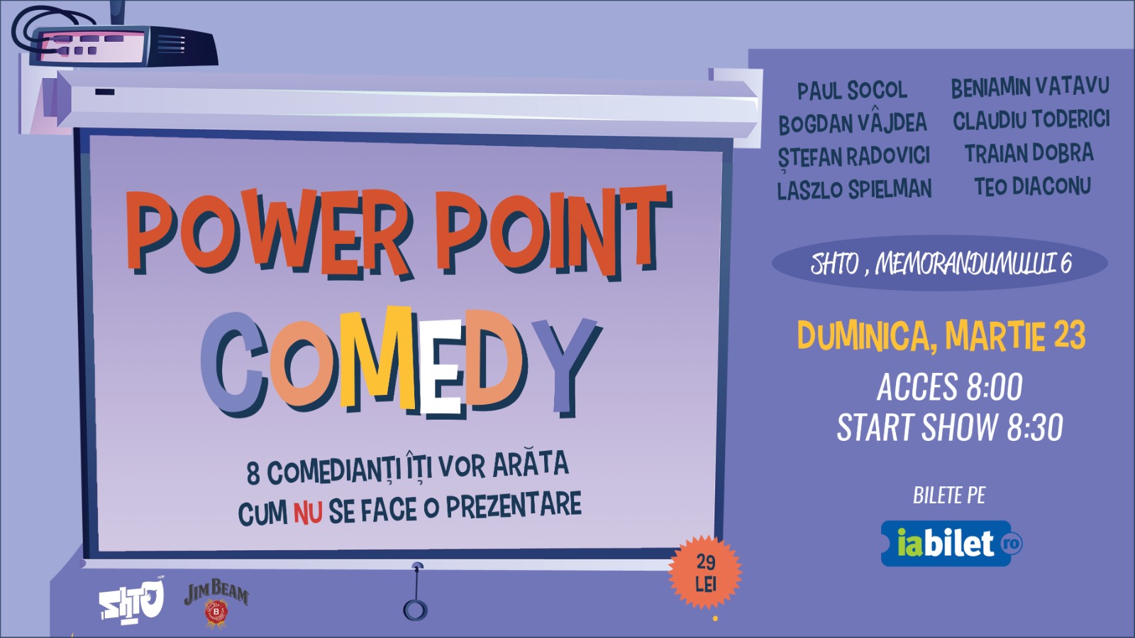 Power Point Comedy @ Shto • Zile și Nopți