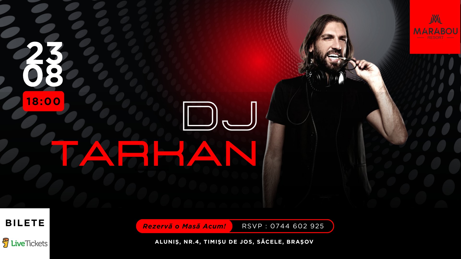 DJ Tarkan @ Marabou Resort • Zile și Nopți