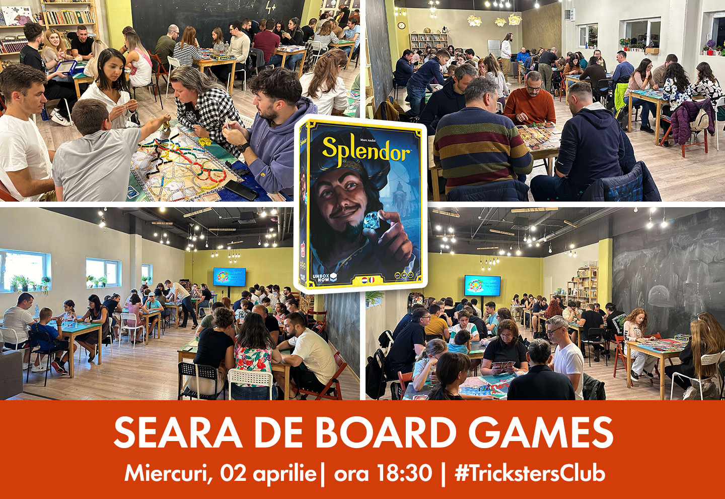 Seara de board games - Splendor Refresh @ Magnolia Brașov • Zile și Nopți