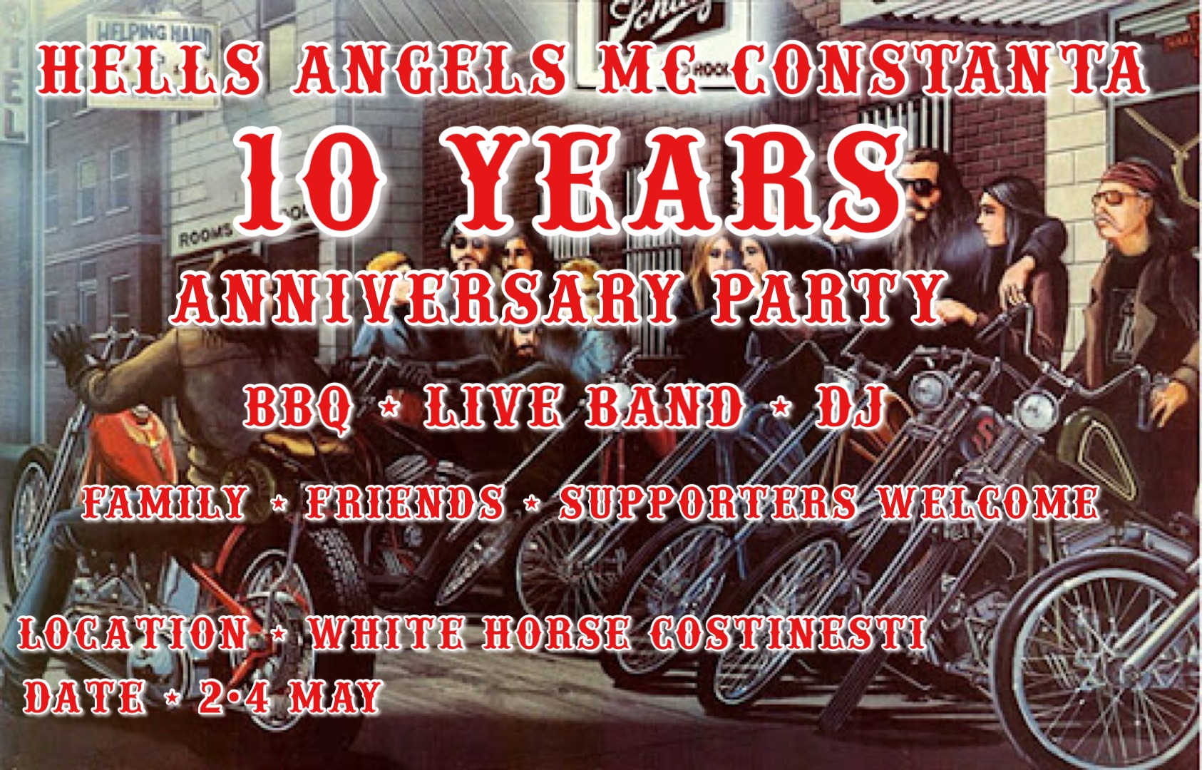 HAMC Constanta 10th Anniversary Party @ White Horse Costinești • Zile ...