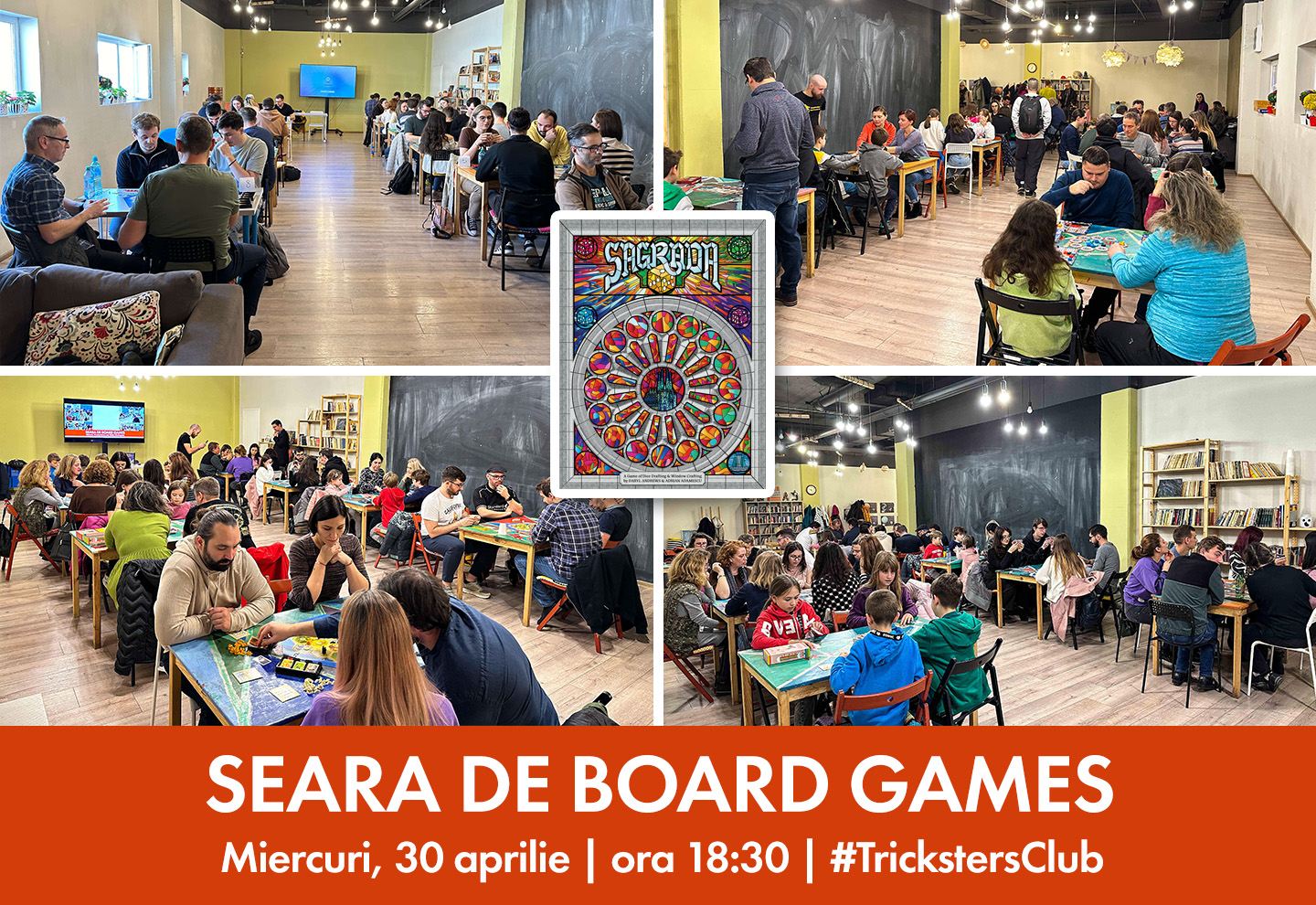 Seara de board games - Sagrada @ Magnolia Brașov • Zile și Nopți