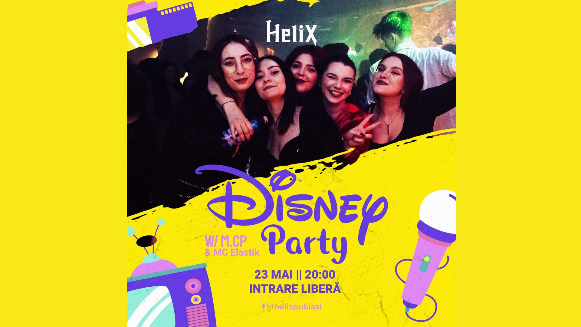Disney party @ Helix Pub • Zile și Nopți