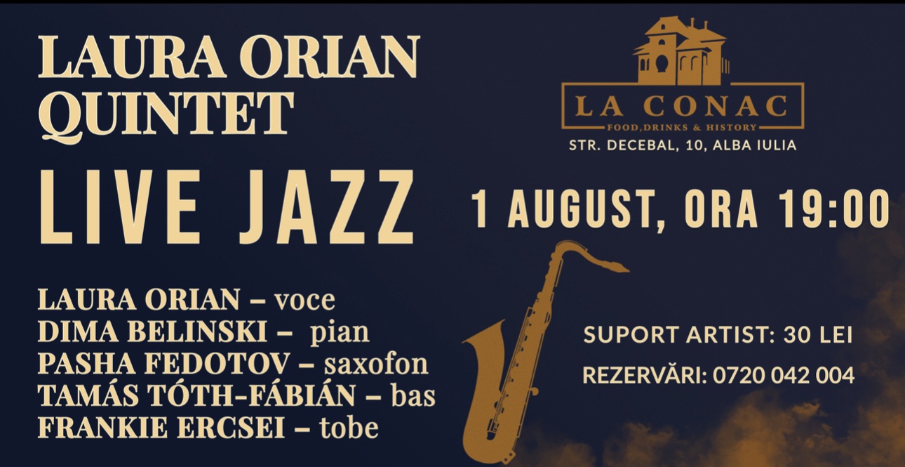 Live Jazz Night @ La Conac Alba Iulia • Zile și Nopți