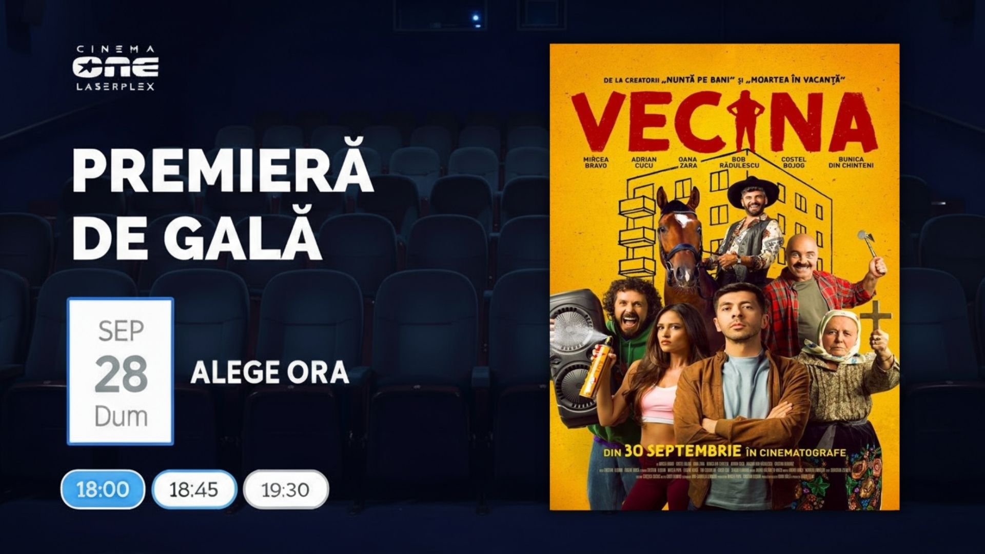 Proiecție specială „Vecina” @ Cinema One Laserplex • Zile și Nopți