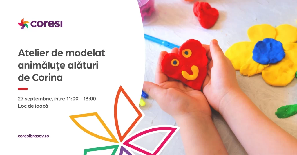 Atelier de modelat animăluțe alături de Corina @ Coresi Shopping Resort ...