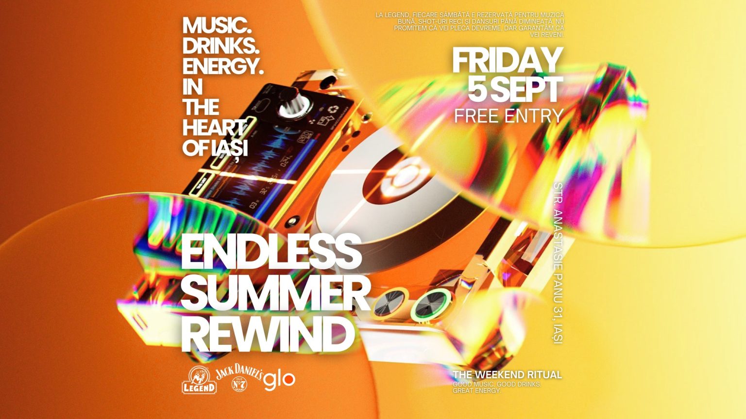 Endless Summer Rewind (retro vibes) @ Legend Pub • Zile și Nopți