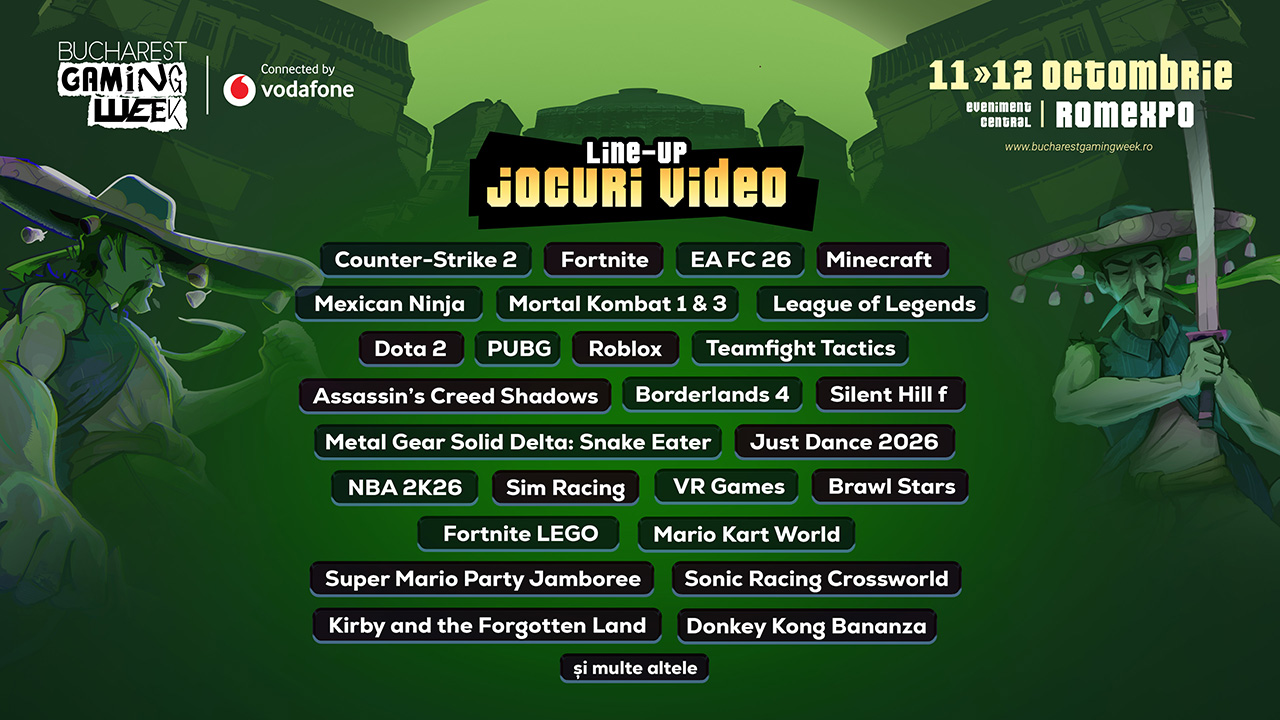 Bucharest Gaming Week, în acest weekend la Romexpo