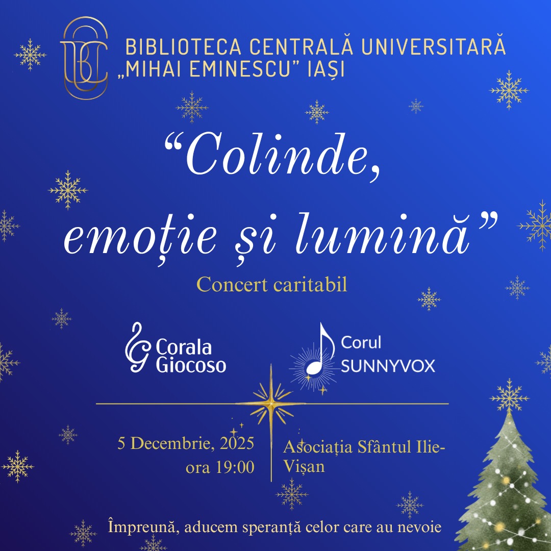 Colinde, emoție și lumină - Concert Caritabil @ Biblioteca Centrală ...