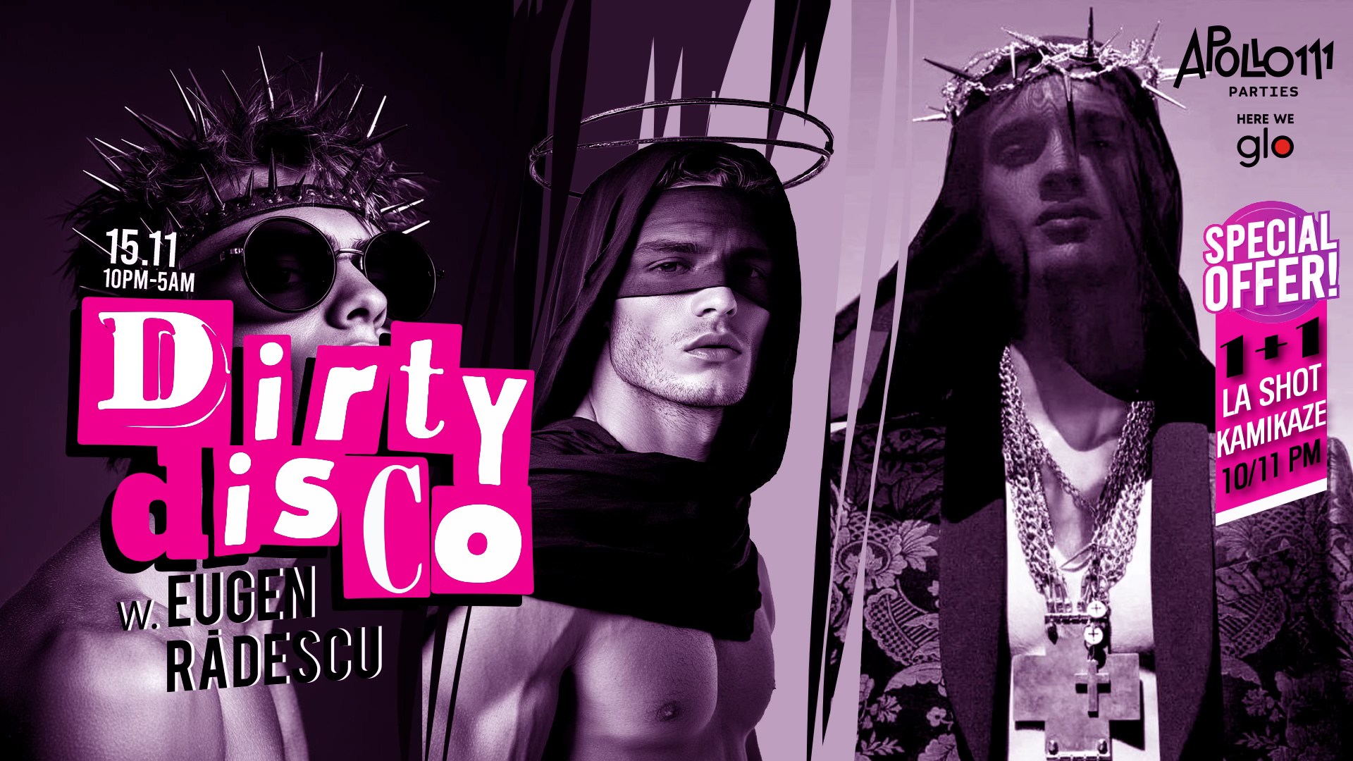 Dirty Disco w. Eugen Rădescu @ Apollo111 Barul & Terasa • Zile și Nopți