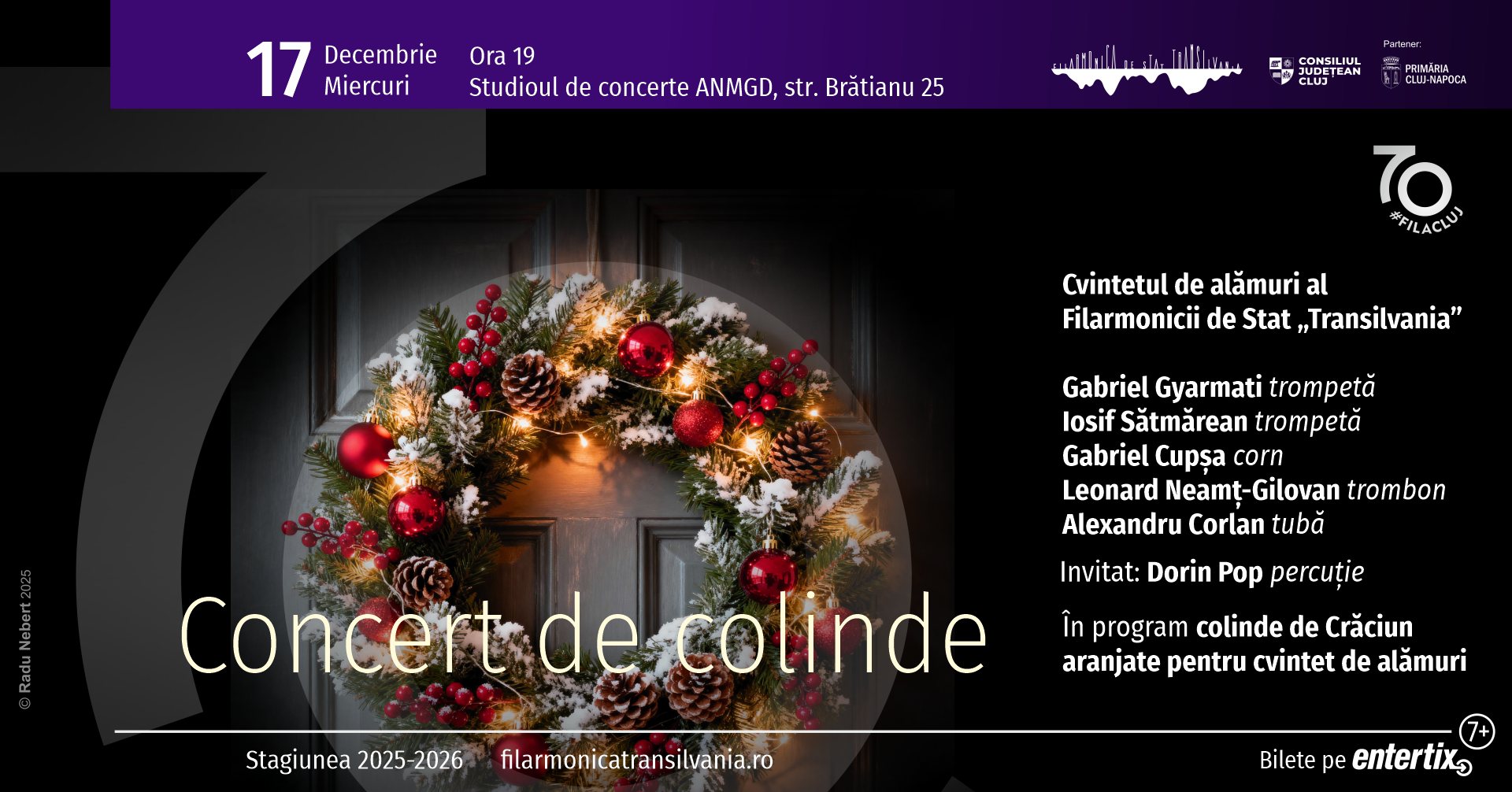 Concert de colinde @ Studioul de concerte al ANMGD • Zile și Nopți