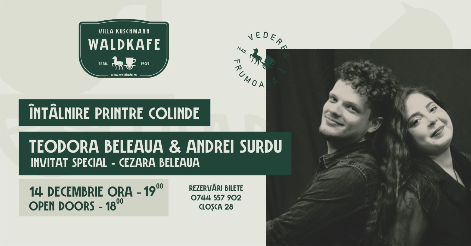 Întâlnire printre colinde - Teodora Beleaua & Andrei Surdu @ Waldkafe ...