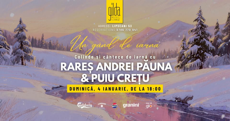 Rareș Andrei Păuna și Puiu Crețu | Colinde și cântece de iarnă @ Gilda ...
