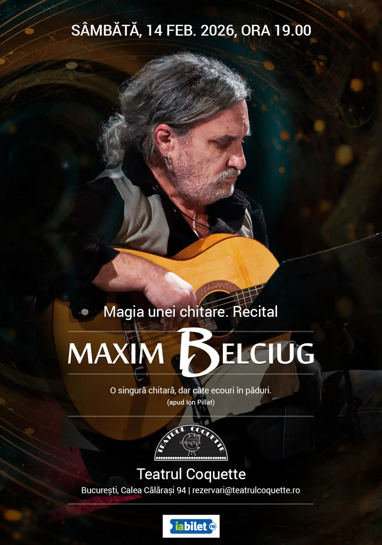 Recital Maxim Belciug teatrul Coquette 14 februarie